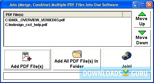 Download Join Merge Combine Multiple PDF Files Into One Software For 